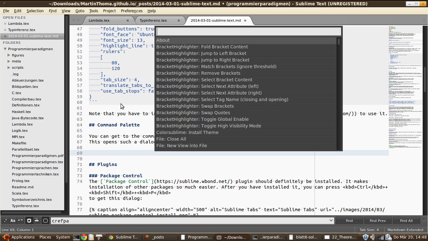 Sublime Text Martin Thoma